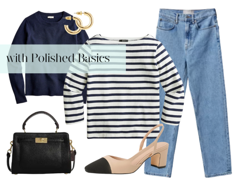 How to Wear A Striped Boatneck Top